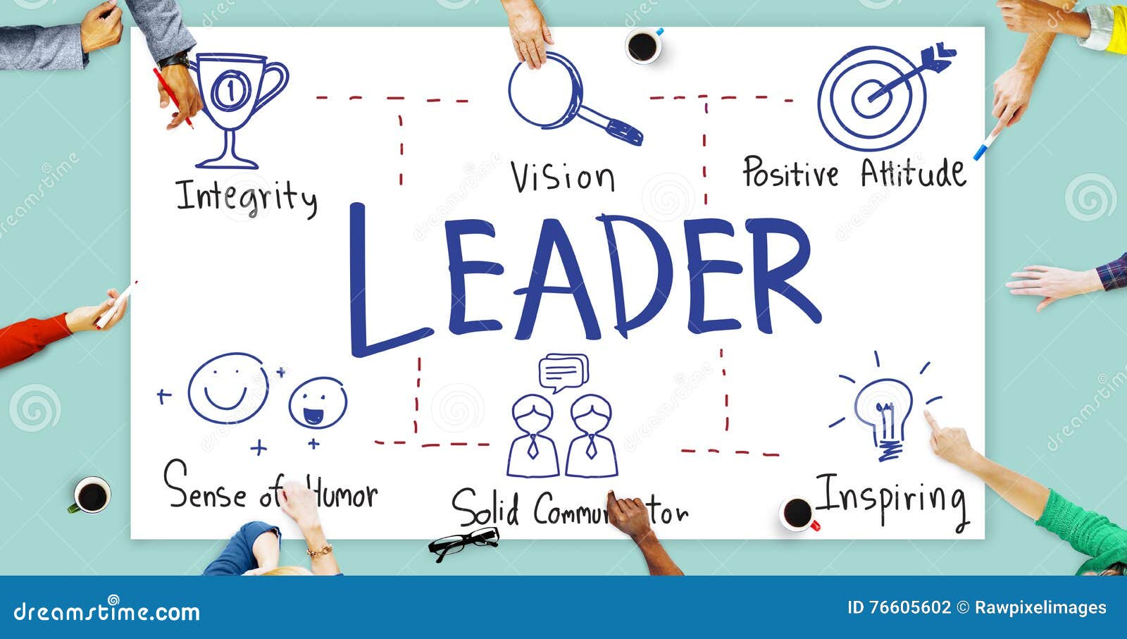 Leider Authority Boss Coach Directeur Manager Concept Stock Foto ...