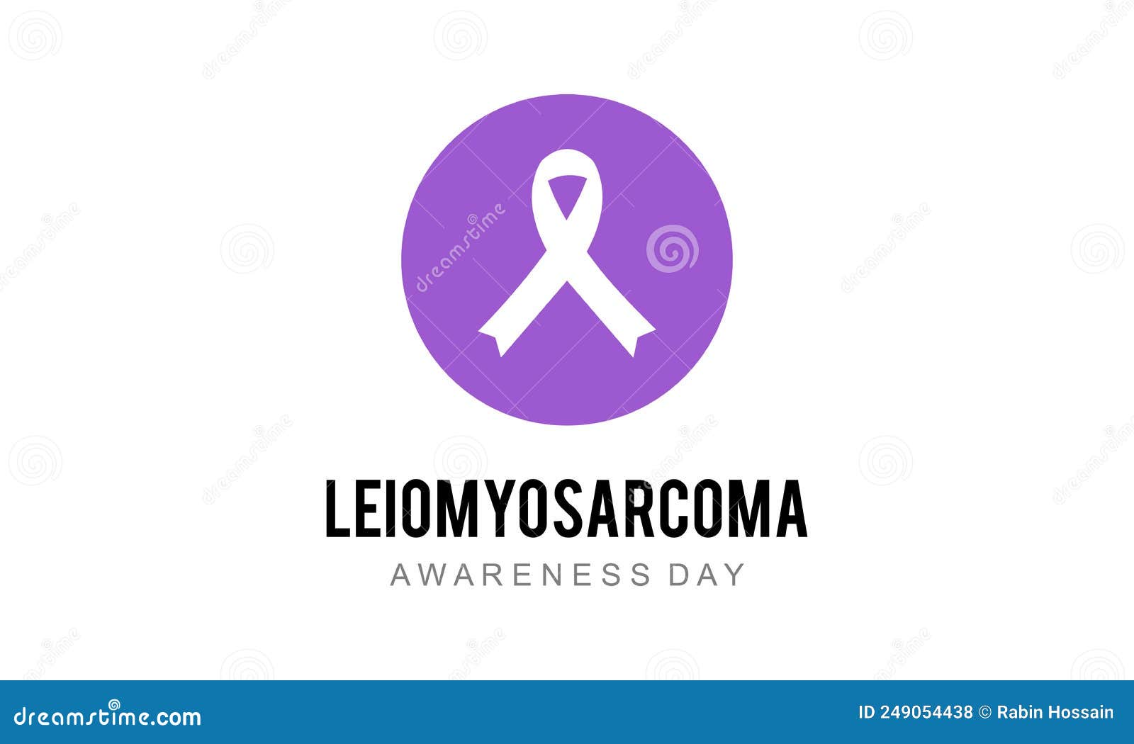 Poster Leiomyosarcoma Awareness Campaign Template . Cartoon Vector ...