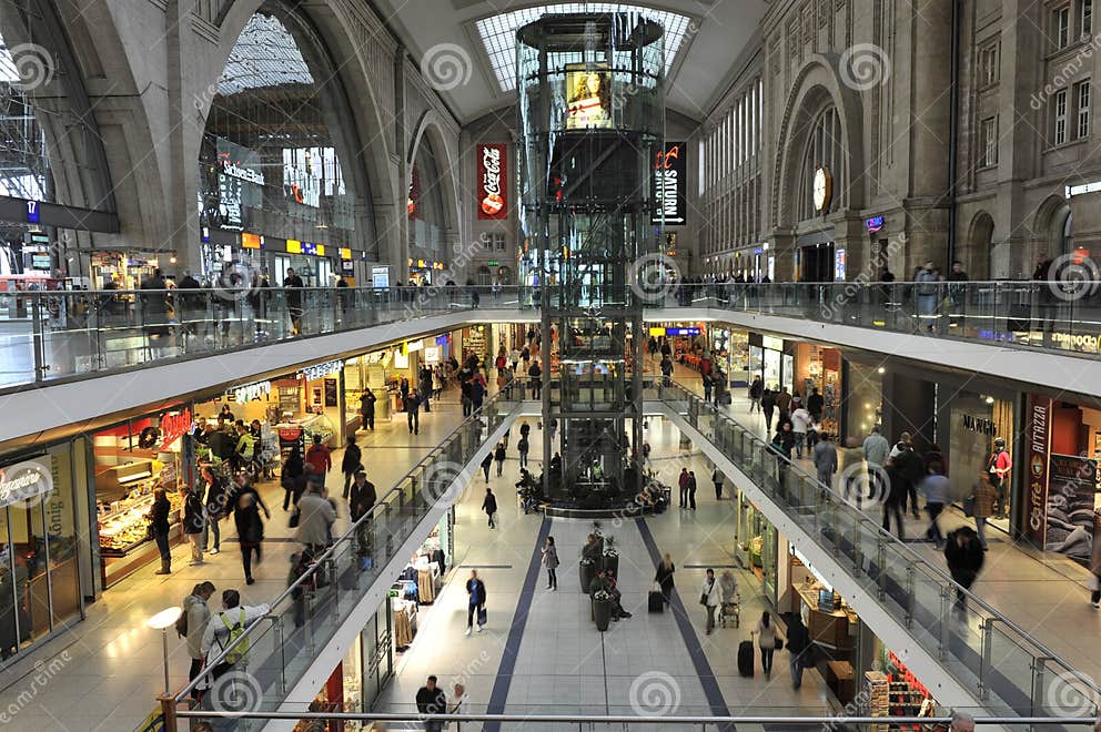 Leipzig Central Station, Germany Editorial Photography - Image of ...