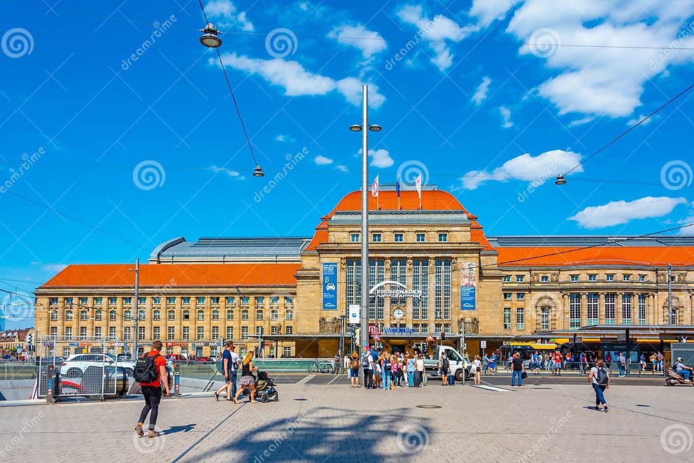 Leipzig, Germany, August 8, 2022: View of the Main Train Station Editorial Photography - Image ...