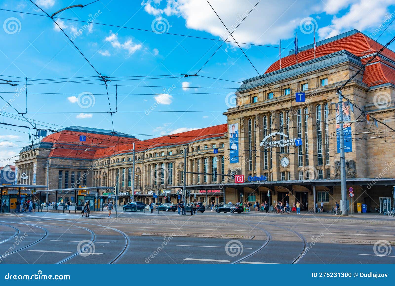 Leipzig, Germany, August 8, 2022: View of the Main Train Station ...