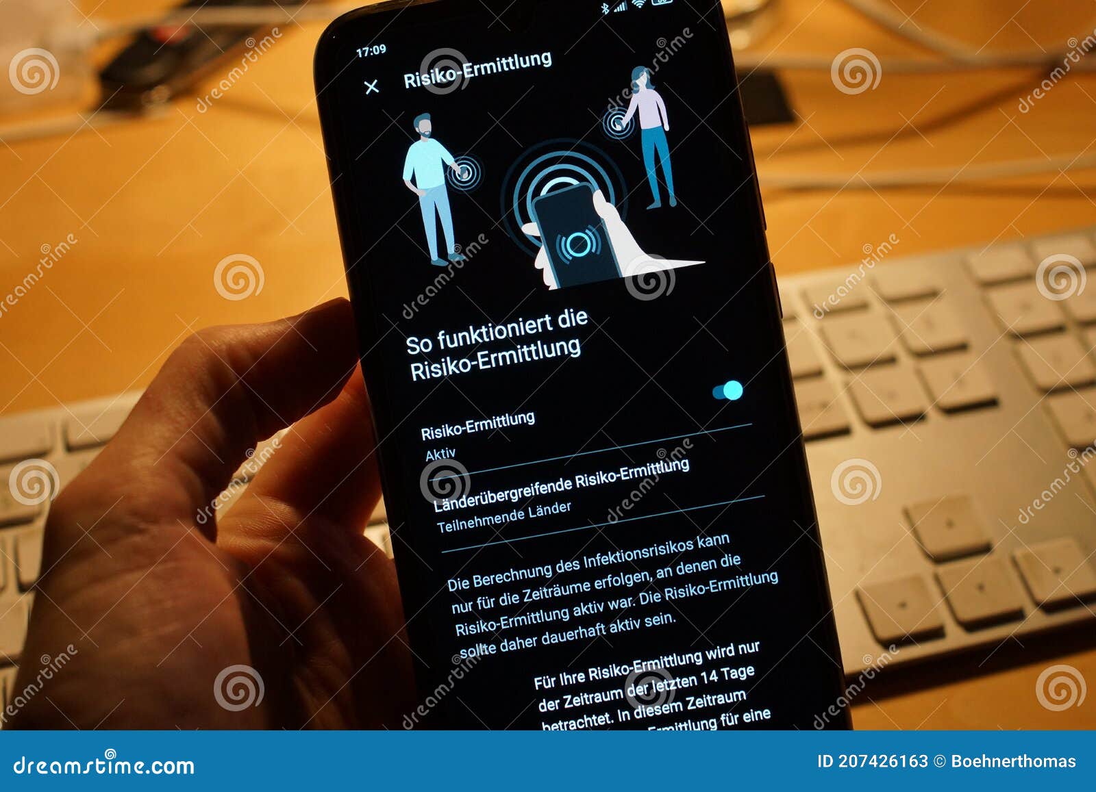 German Corona Warn App on a Mobile Device Display Editorial Stock Photo ...
