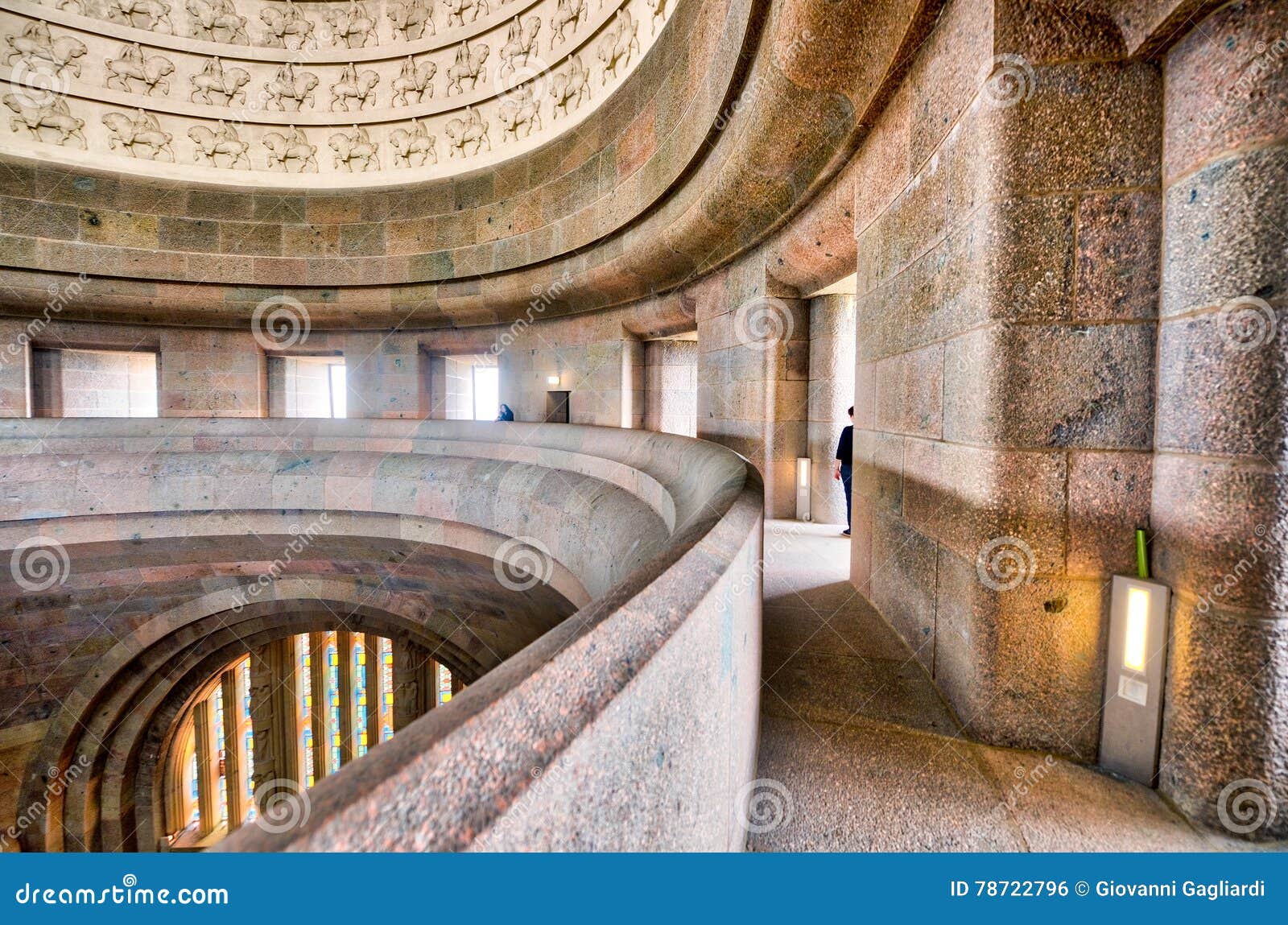 LEIPZIG, GERMANY - JULY 2016: Interior of Panometer. it is a Visual ...