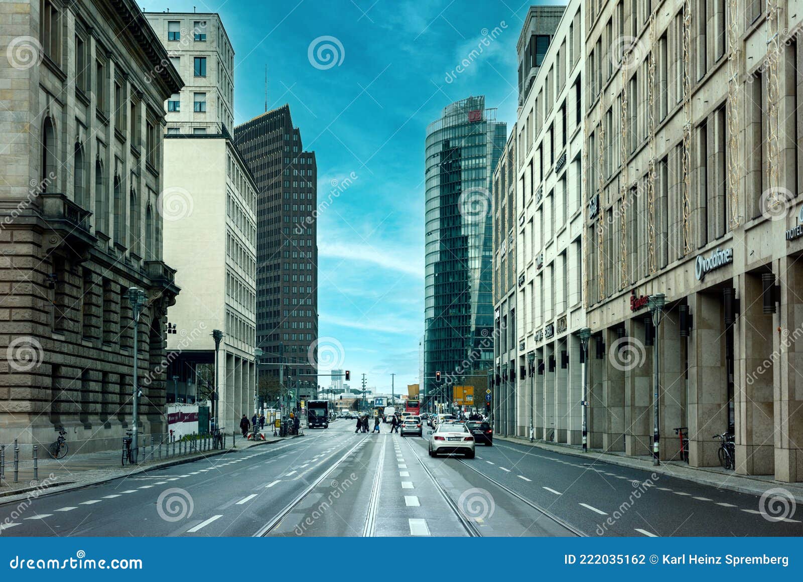 Leipziger Strasse in Berlin Editorial Photography - Image of skyscraper ...