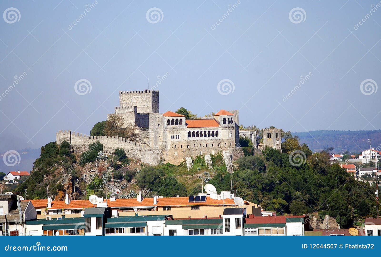 Leiria Castle stock image. Image of blue, historic, fortification ...