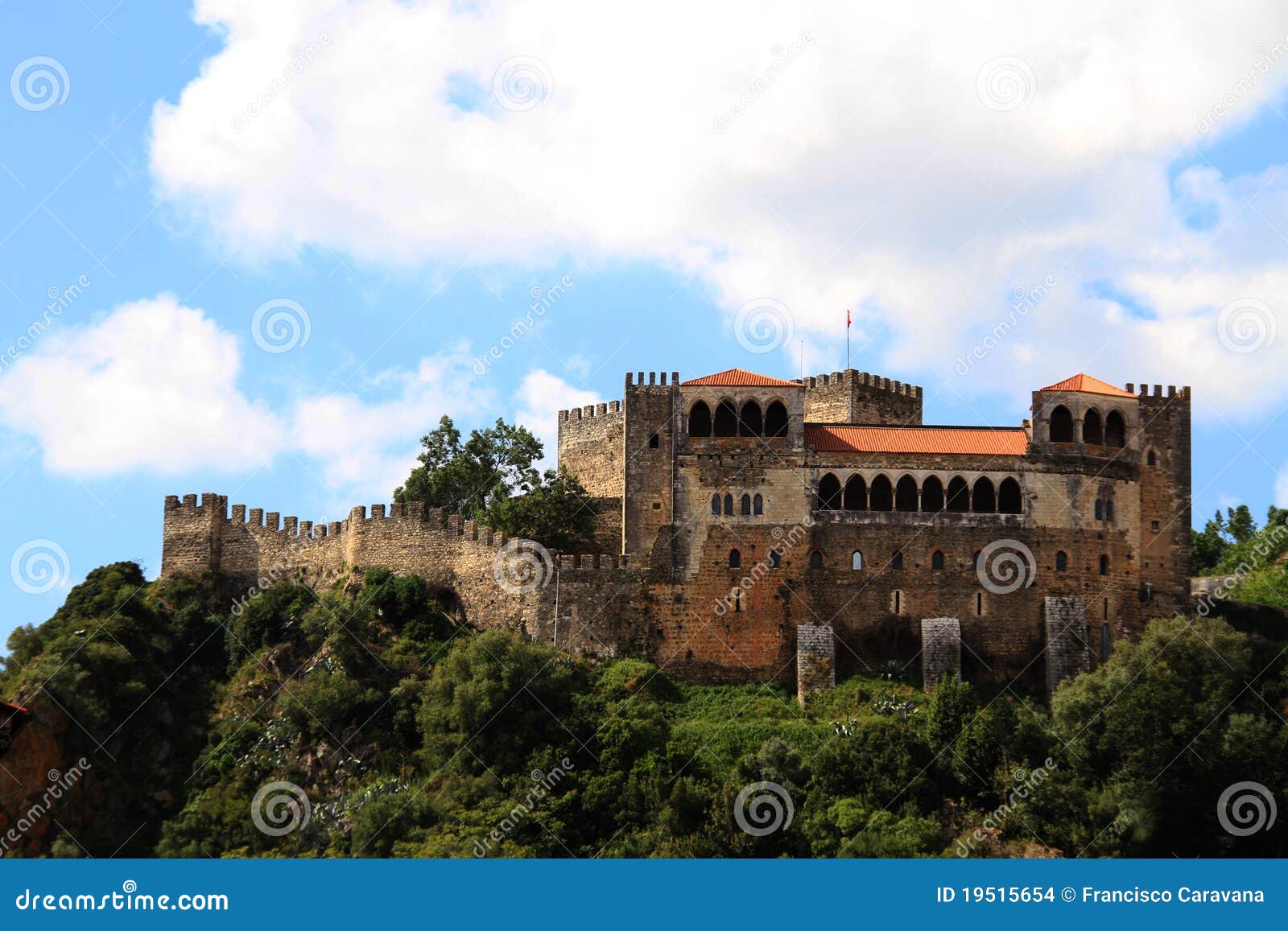 Leiria castle stock photo. Image of building, europe - 19515654