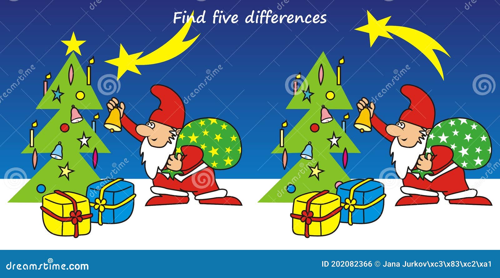 Leisure Activity, Find Five Differences, Eps. Stock Vector ...