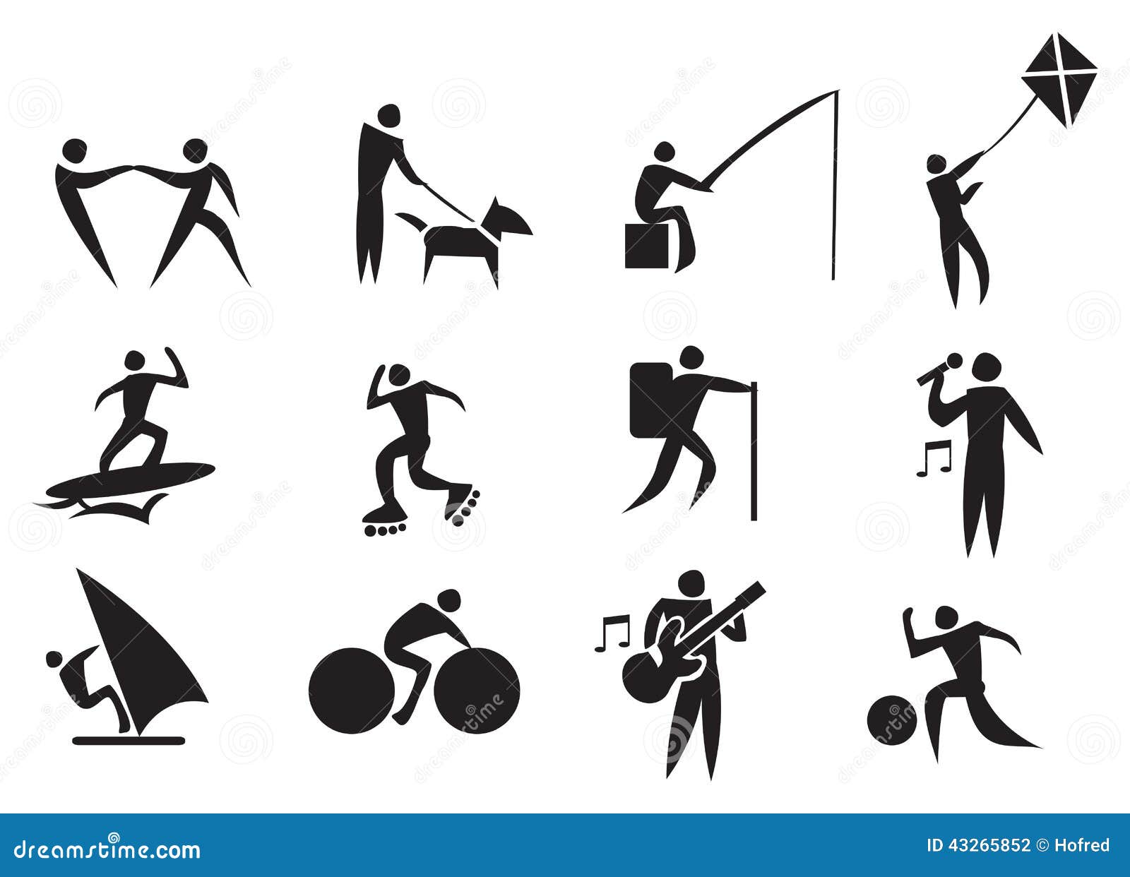 Leisure Activity Vector Icon Set | CartoonDealer.com #43265852