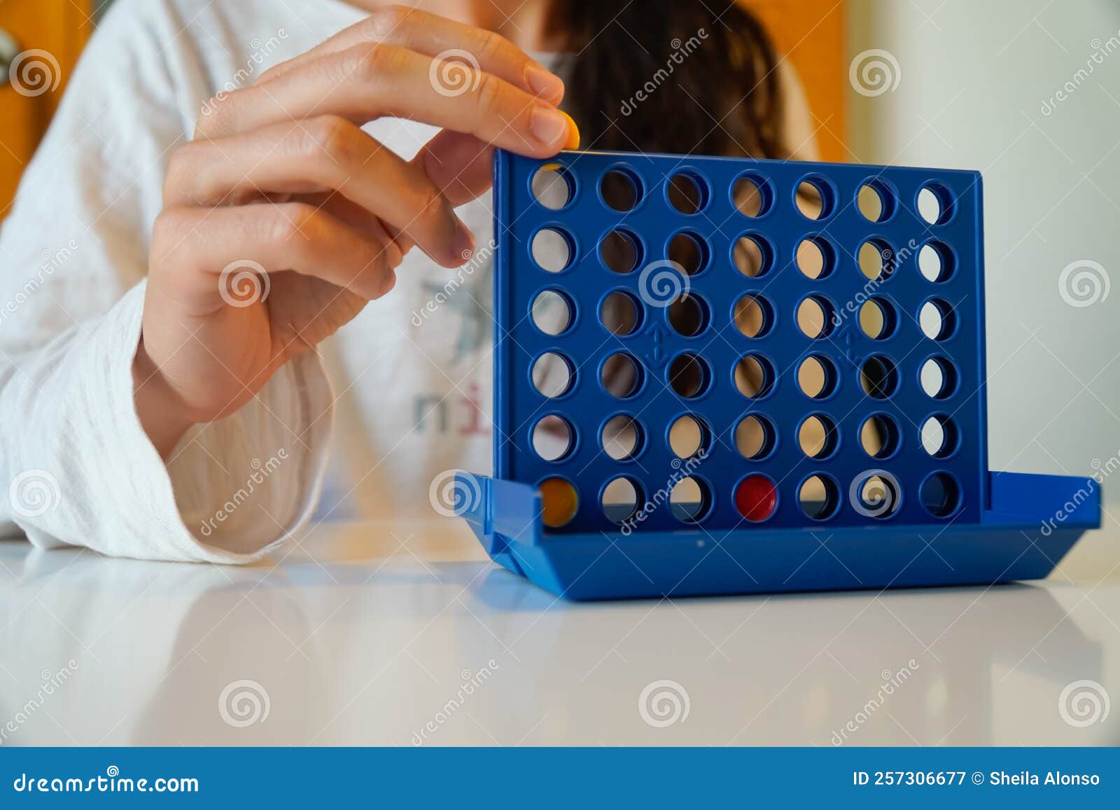 Leisure and Fun Free Time. Person Plays Board Game Stock Image - Image ...