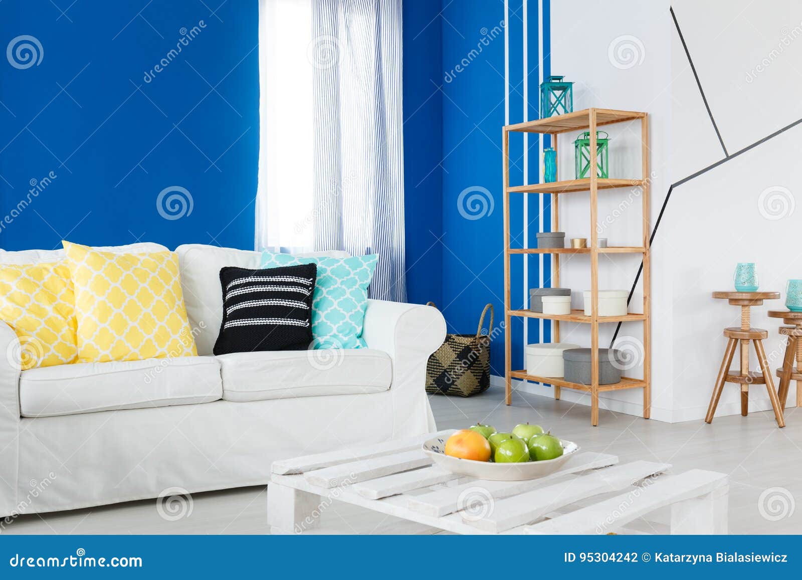 Leisure room with sofa stock photo. Image of candle, natural - 95304242