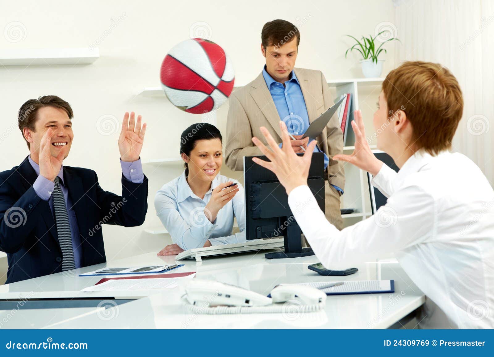 Leisure at workplace stock image. Image of executive - 24309769