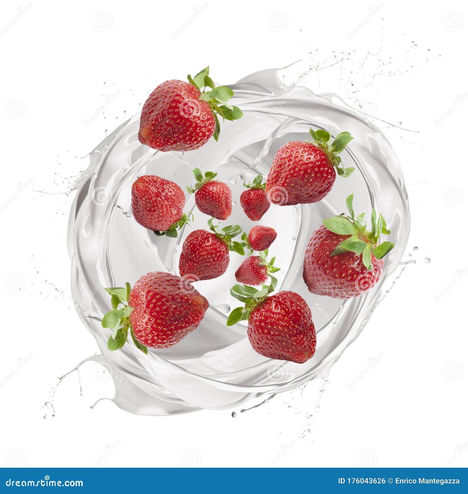 Leite e morango foto de stock. Imagem de leite, dieta - 176043626