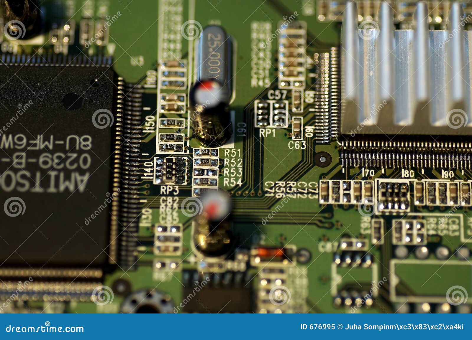 Leiterplatte stockbild. Bild von prozessor, felder, auslegung - 676995