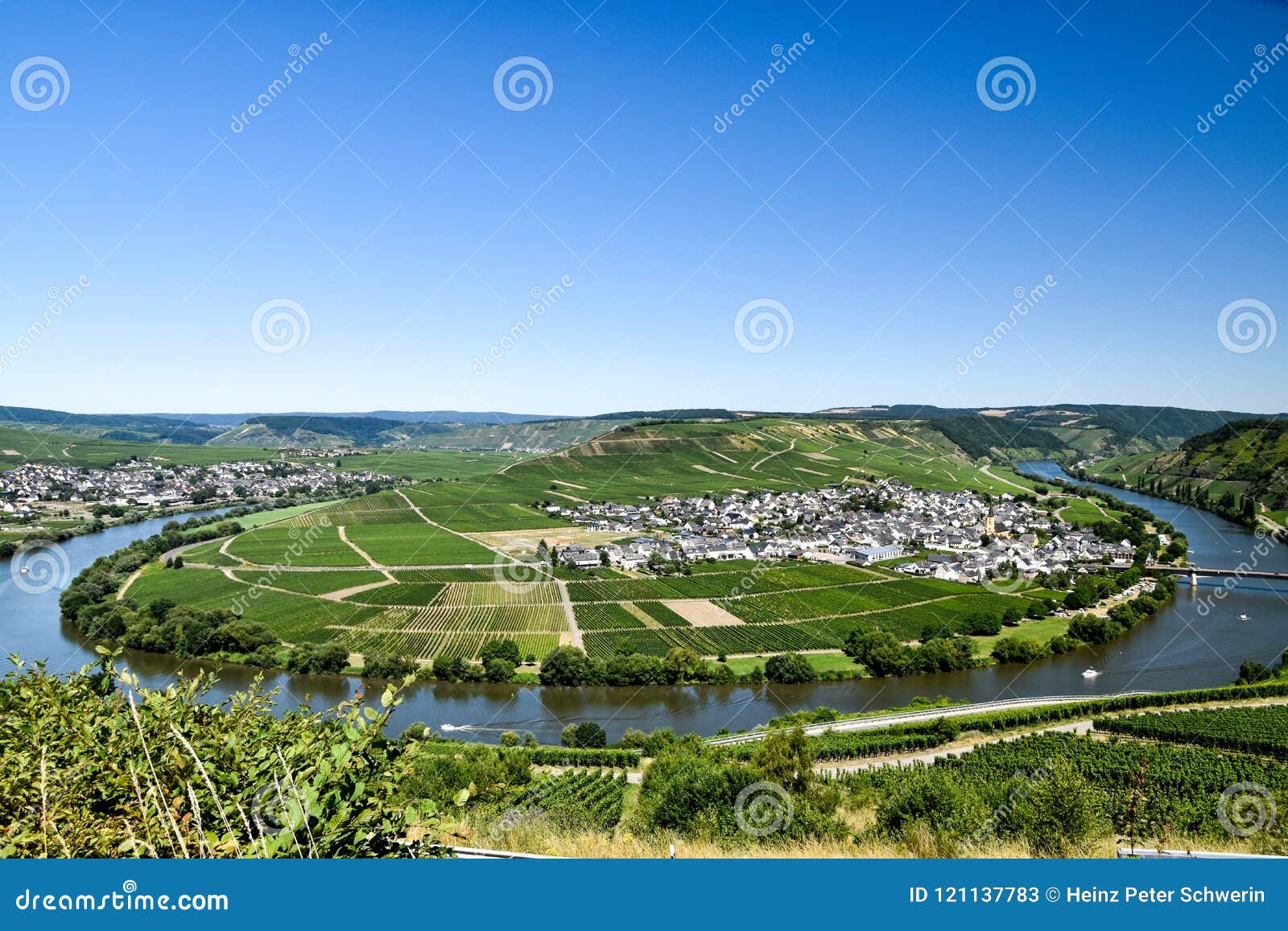 Leiwen Village on the Moselle Stock Image - Image of nature, travel ...