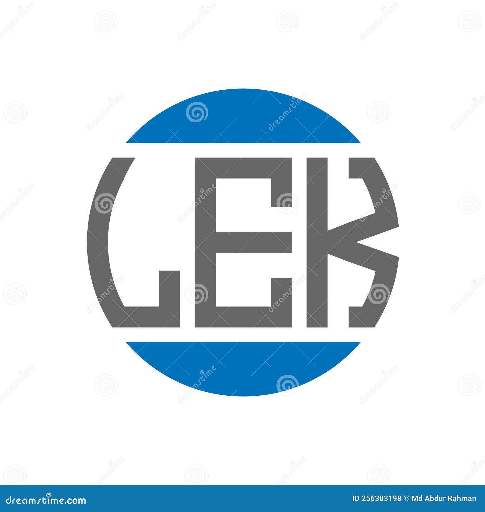 LEK Letter Logo Design on White Background. LEK Creative Initials ...