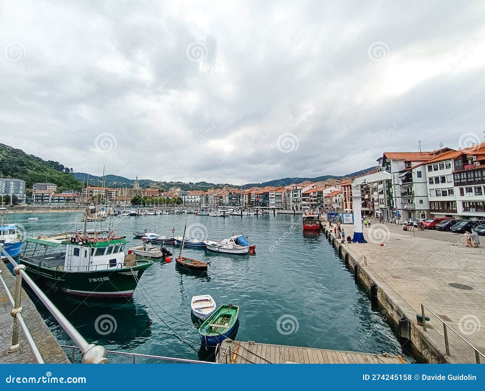 Lekeitio Town View from Pier, Spain Editorial Stock Photo - Image of ...