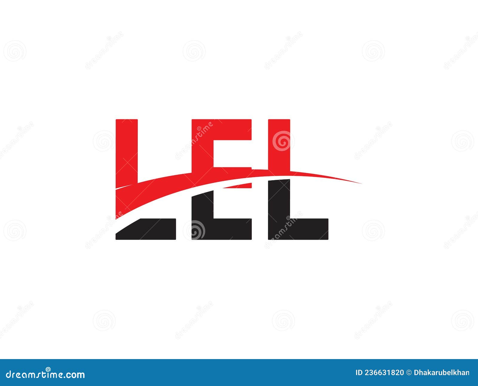 LEL Letter Initial Logo Design Stock Vector - Illustration of company ...