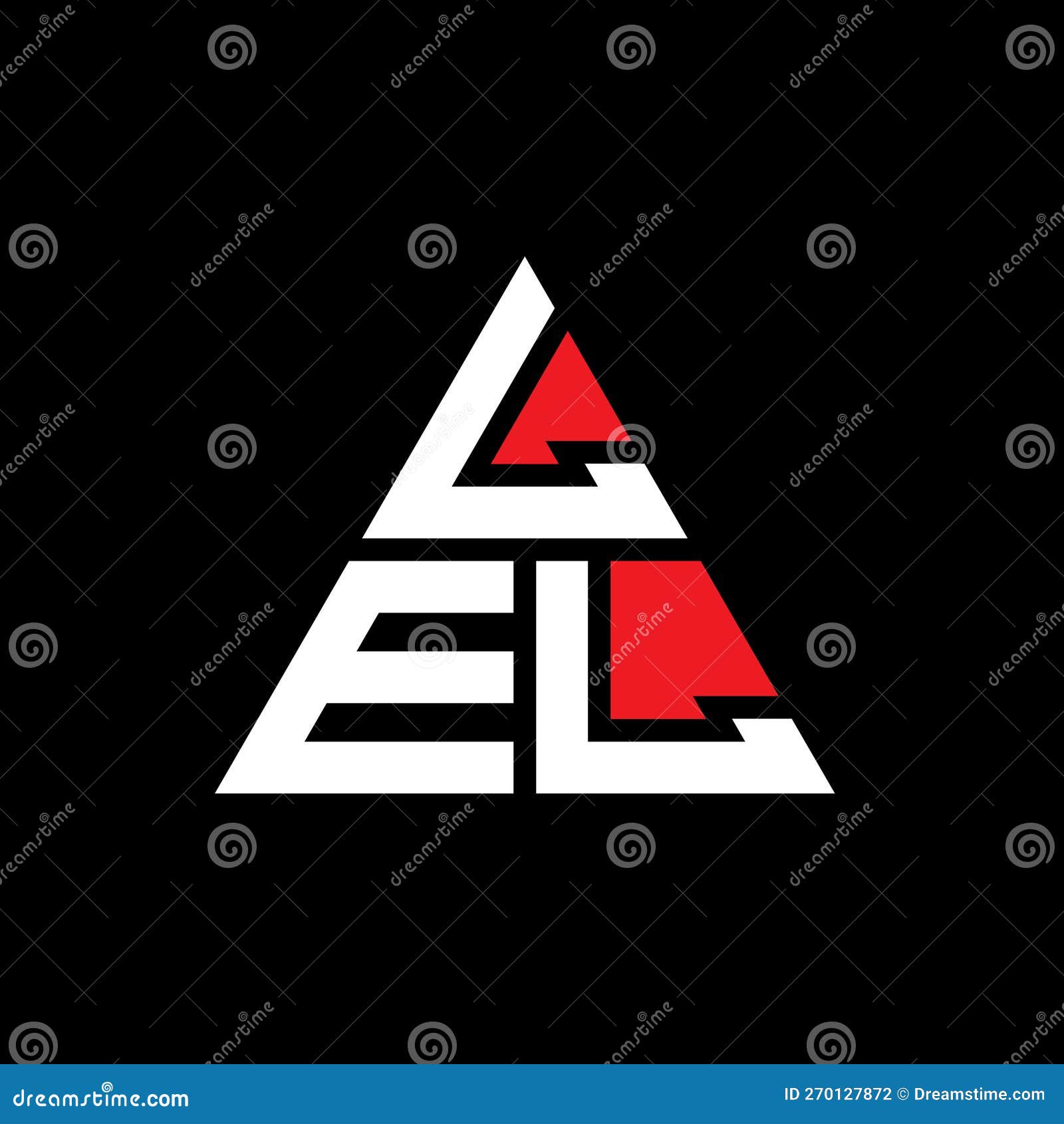 LEL Triangle Letter Logo Design with Triangle Shape. LEL Triangle Logo ...