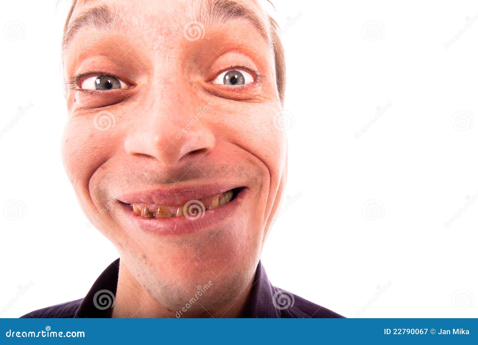 Lelijk mensengezicht stock afbeelding. Image of dwaas - 22790067