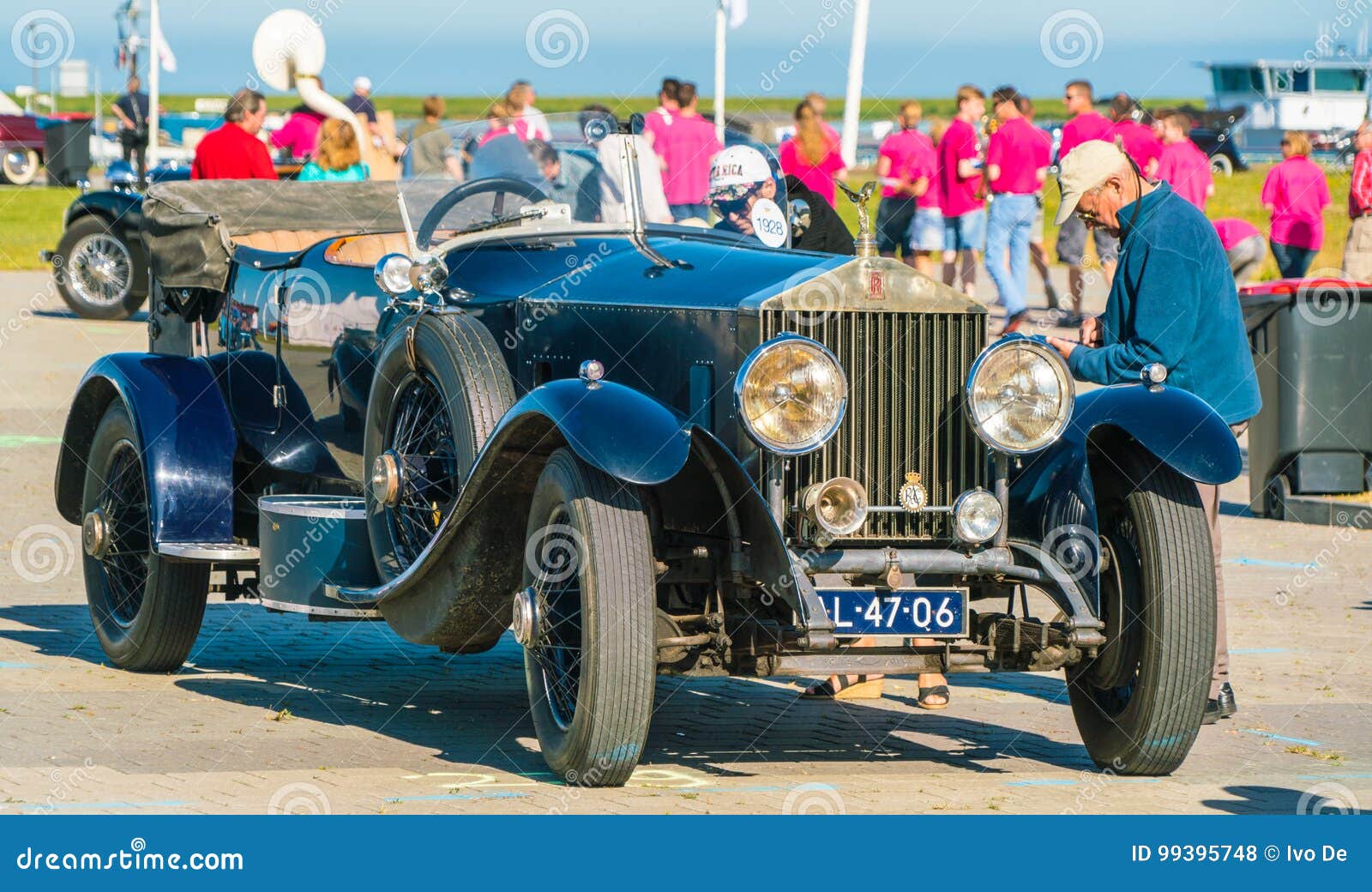 Rolls Royce Oldtimer at the Annual National Oldtimer Day in Lelystad ...