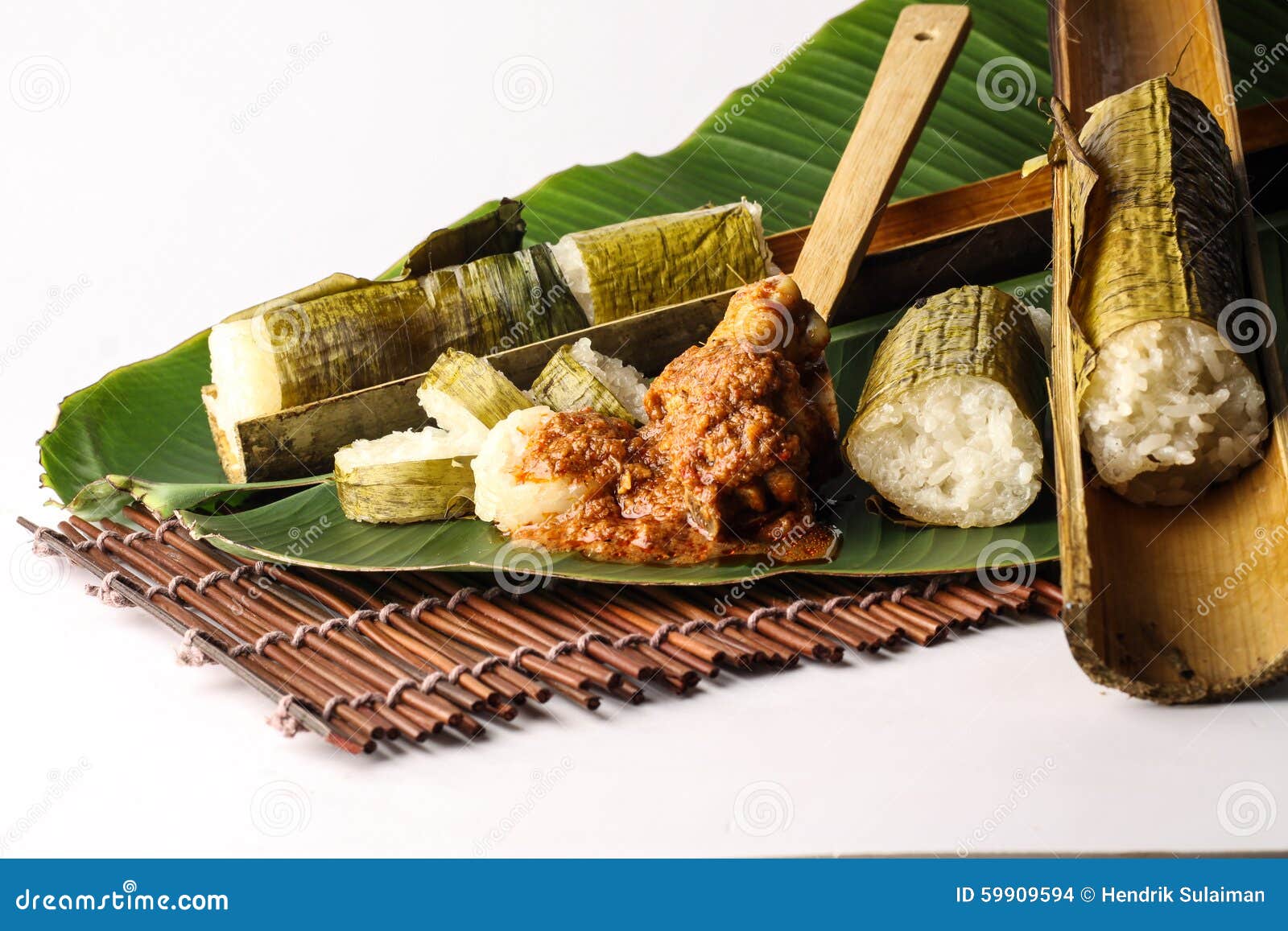 Lemang stock photo. Image of barbecued, asia, gravy, east - 59909594