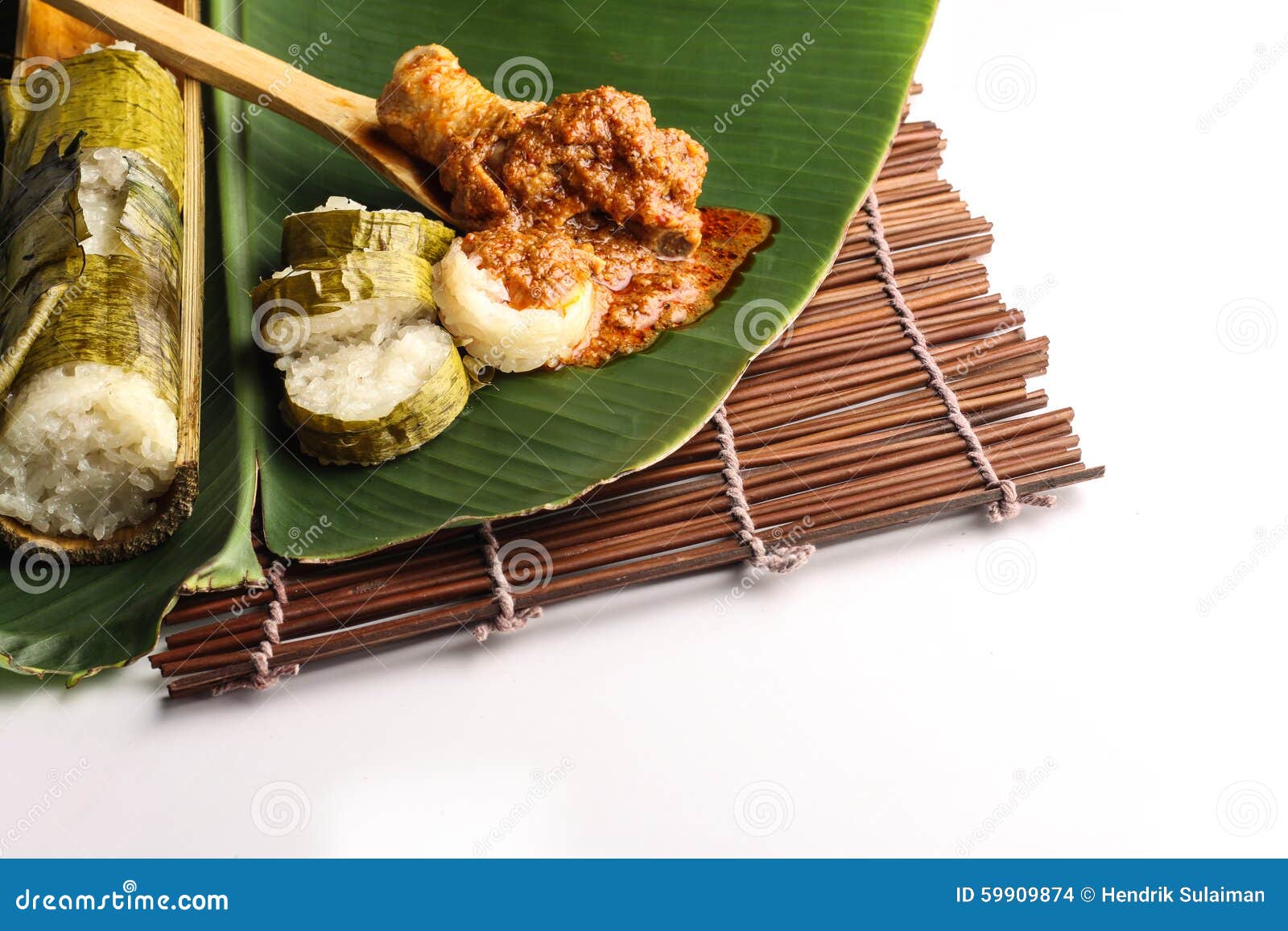 Lemang stock photo. Image of delicious, hari, grilled - 59909874