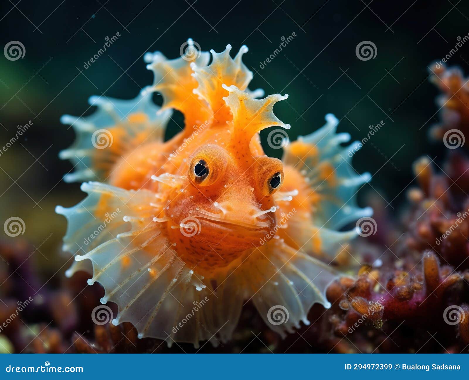 Lembeh Hispid Frogfish Made with Generative AI Illustration Stock ...