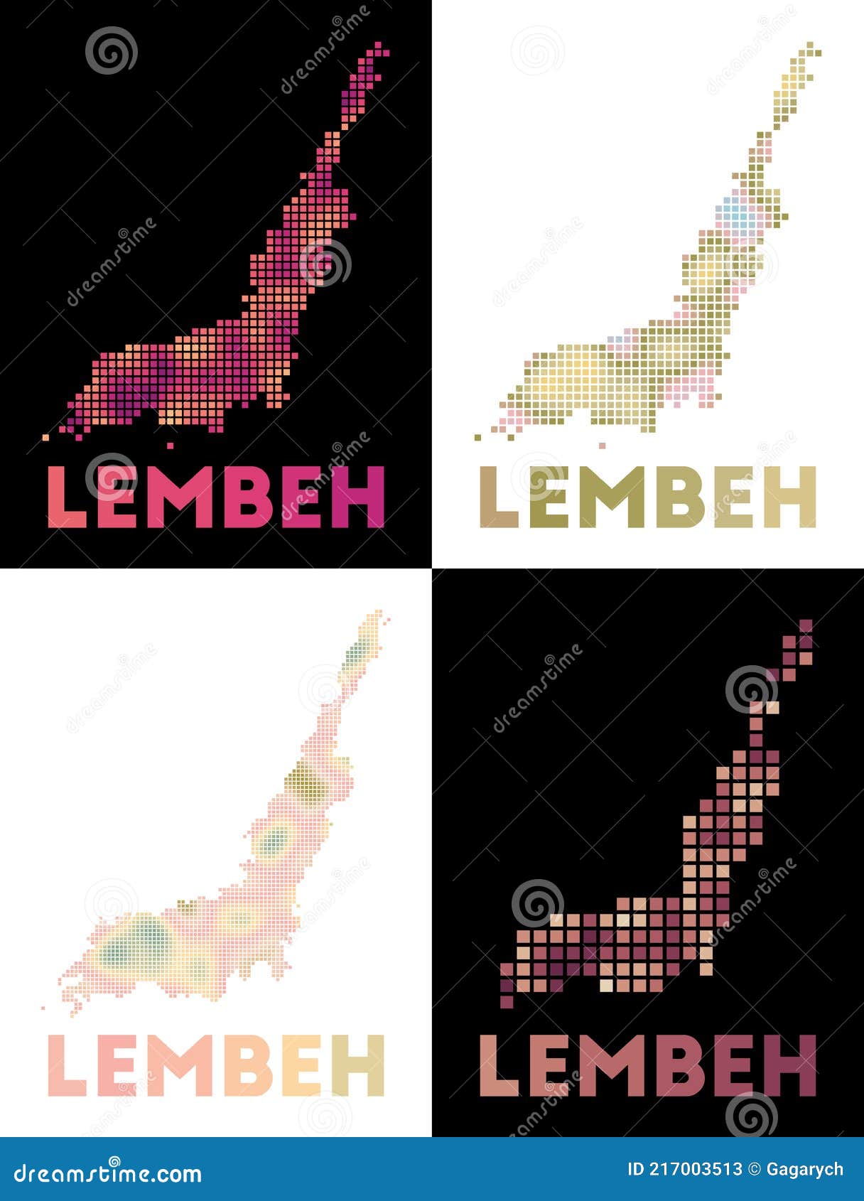 Lembeh map. stock vector. Illustration of indonesian - 217003513