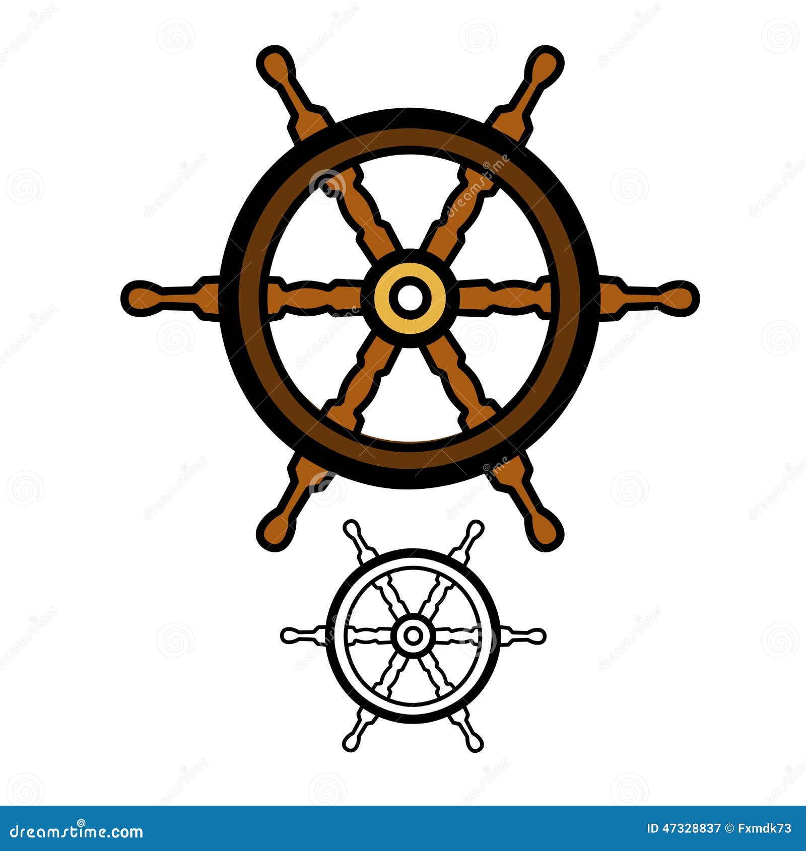 Leme ilustração do vetor. Ilustração de antigo, industrial - 47328837