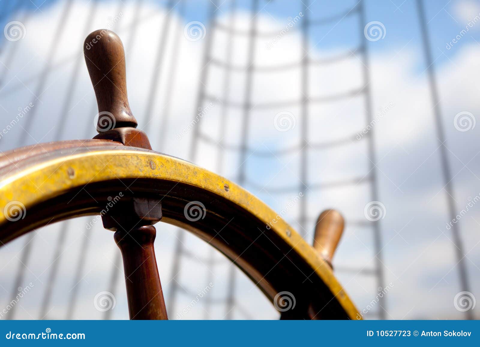 Leme do navio. imagem de stock. Imagem de leme, vela - 10527723