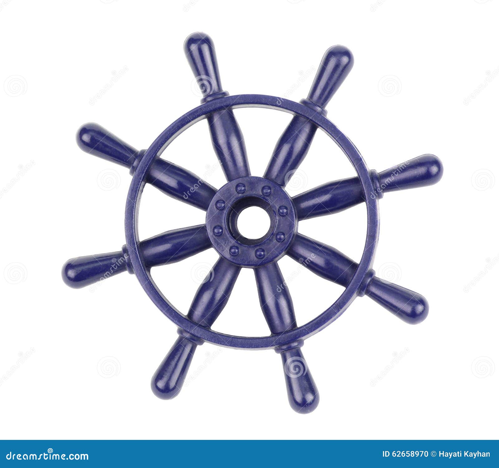 Leme Do Navio Isolado No Fundo Branco Foto de Stock - Imagem de vida ...