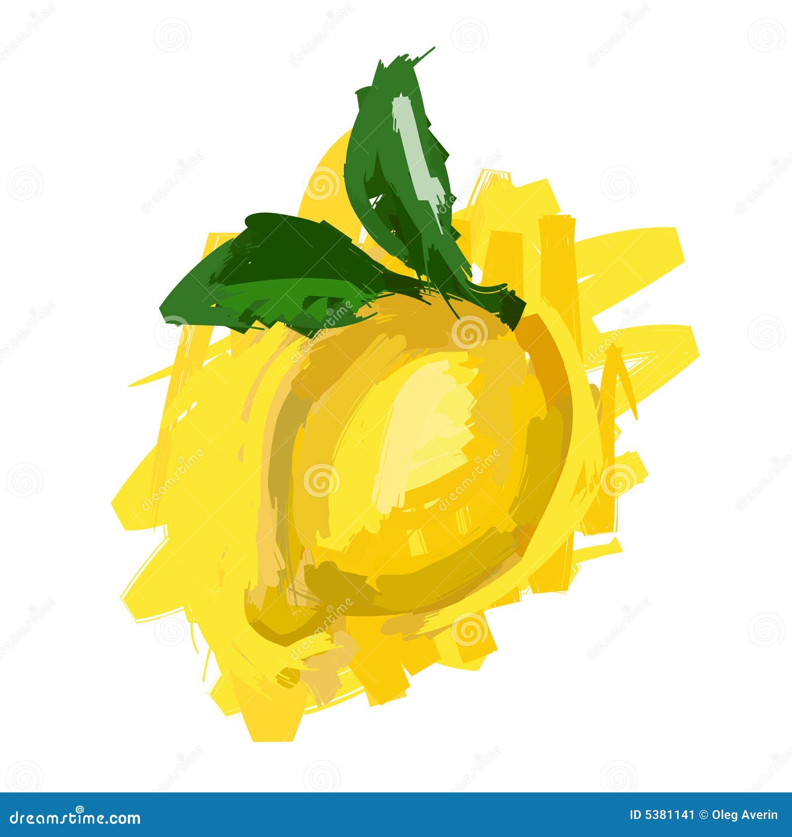 Lemon stock vector. Illustration of fresh, snack, pure - 5381141
