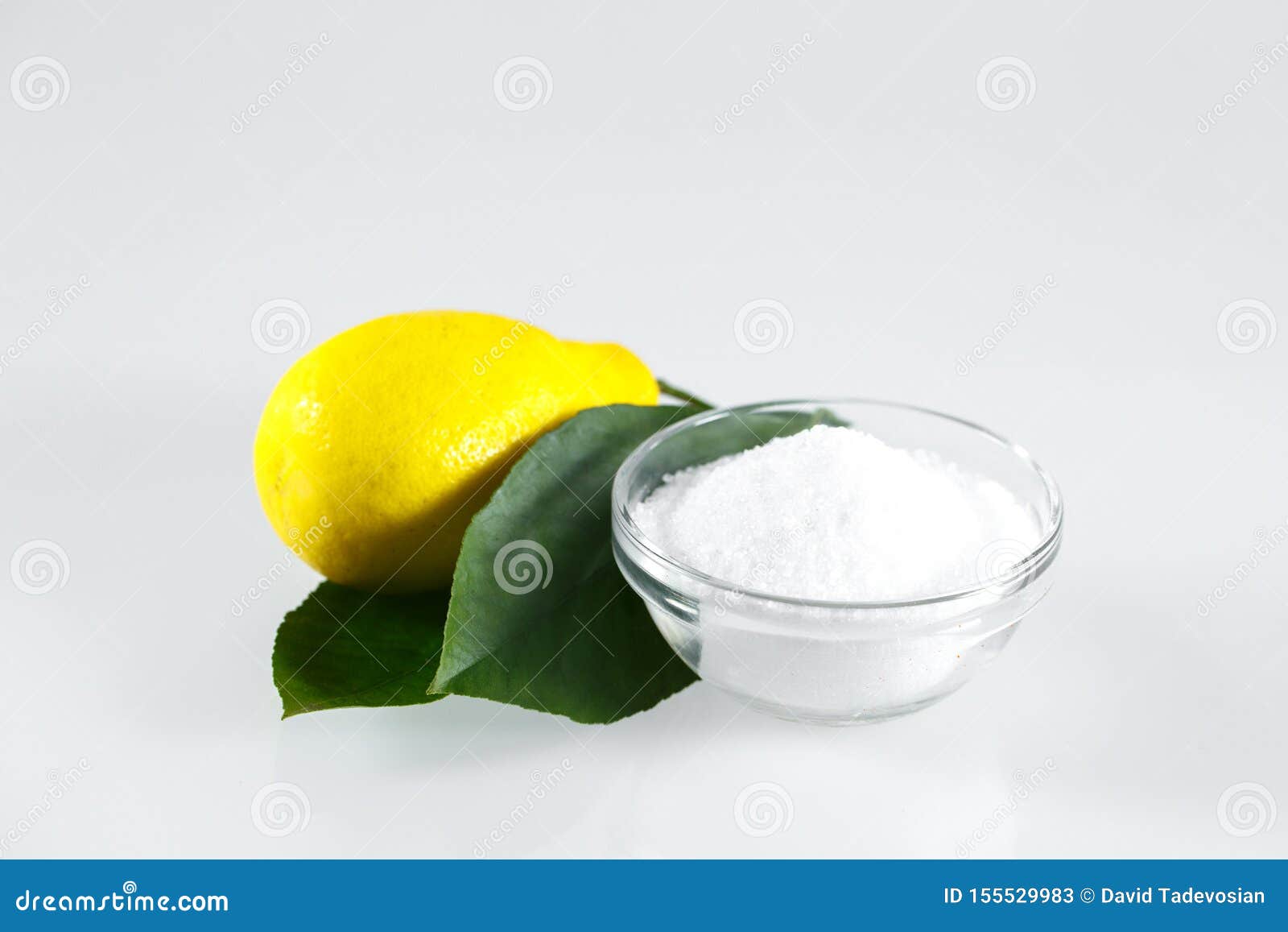 Lemon Acid and Lemon Fruits on the White Background. Stock Image ...
