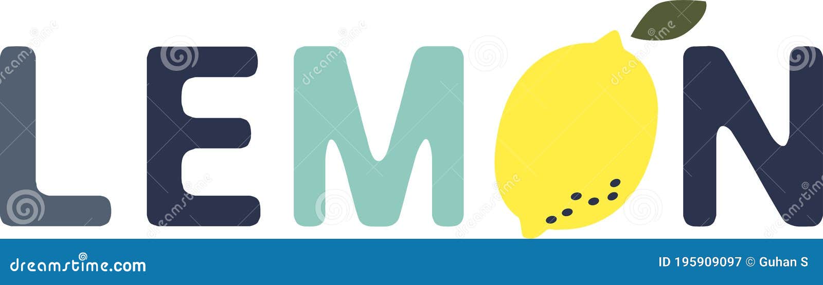 Lemon Alphabet Background Cartoon Vector | CartoonDealer.com #90346675