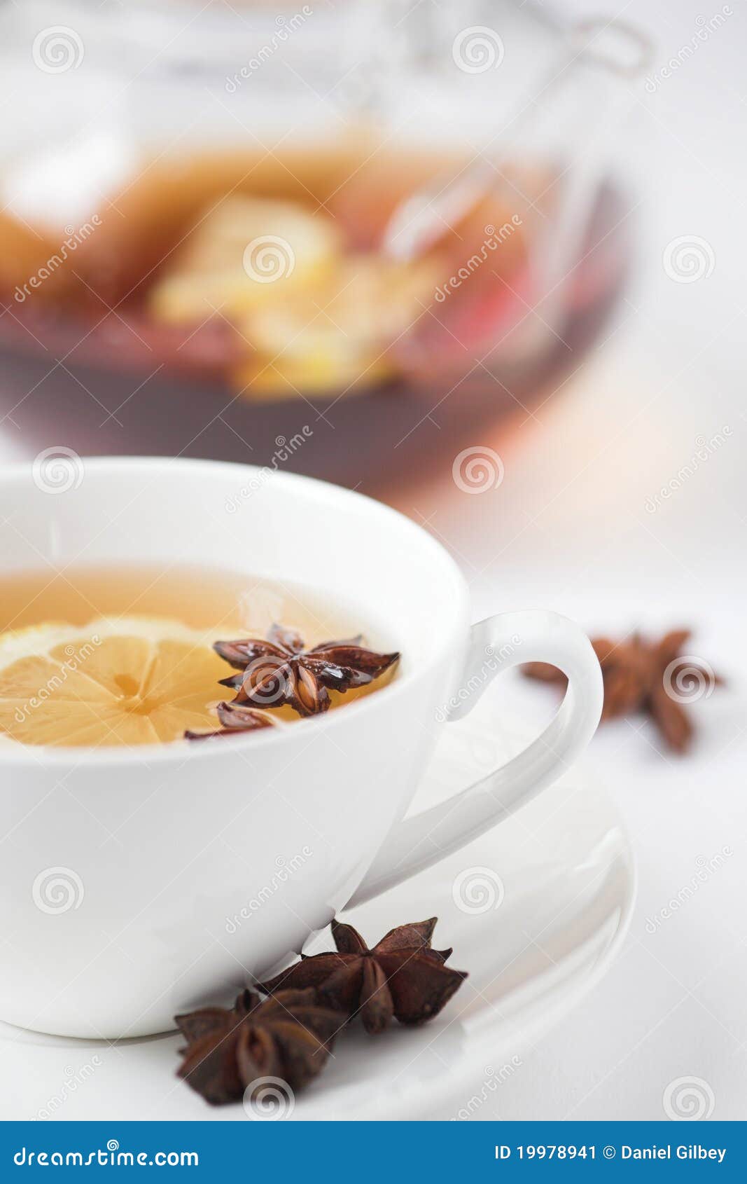 Lemon & Anise Herbal Tea Stock Image - Image of lemon, isolated: 19978941