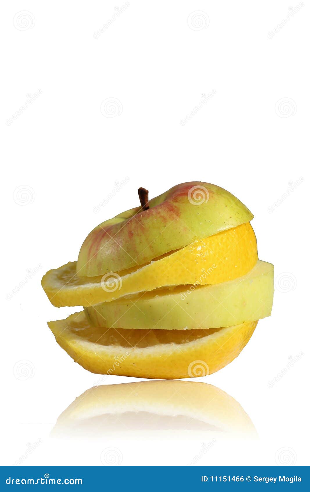 Lemon and apple stock photo. Image of vitamins, isolated - 11151466