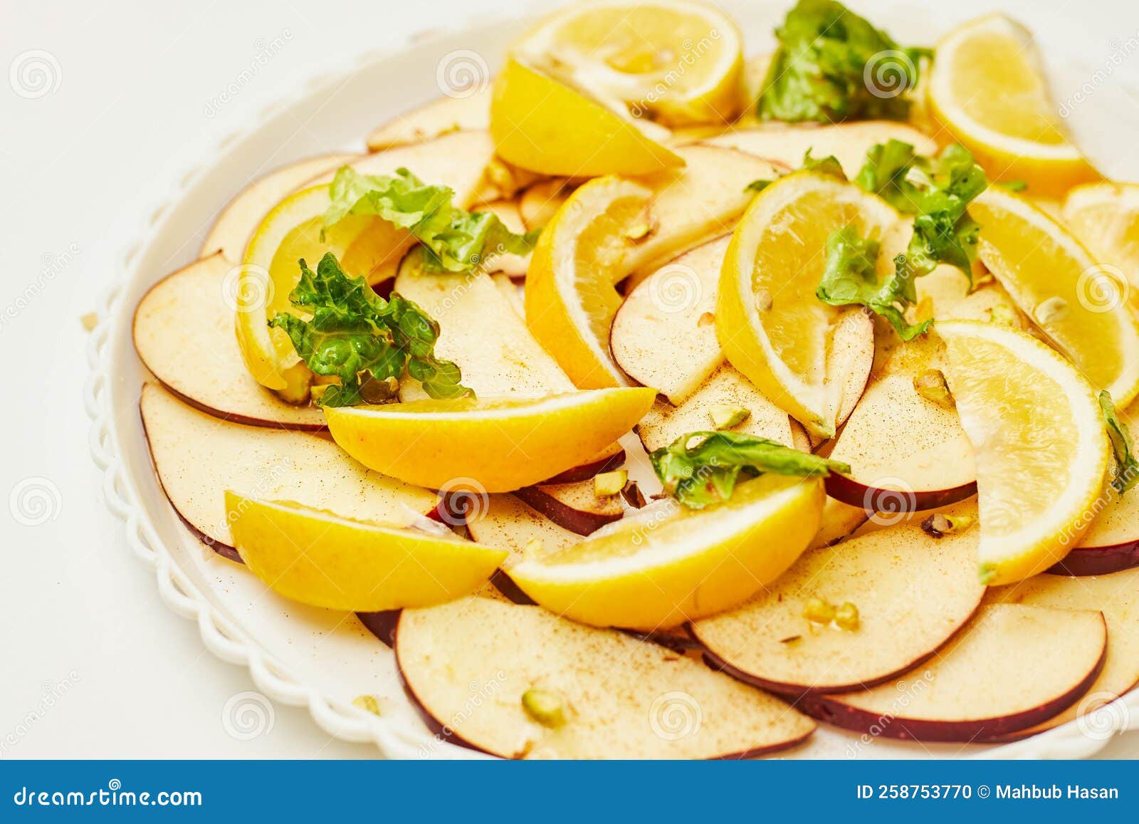 Lemon and Apple Based Healthy Dieting Meal Stock Photo - Image of ...