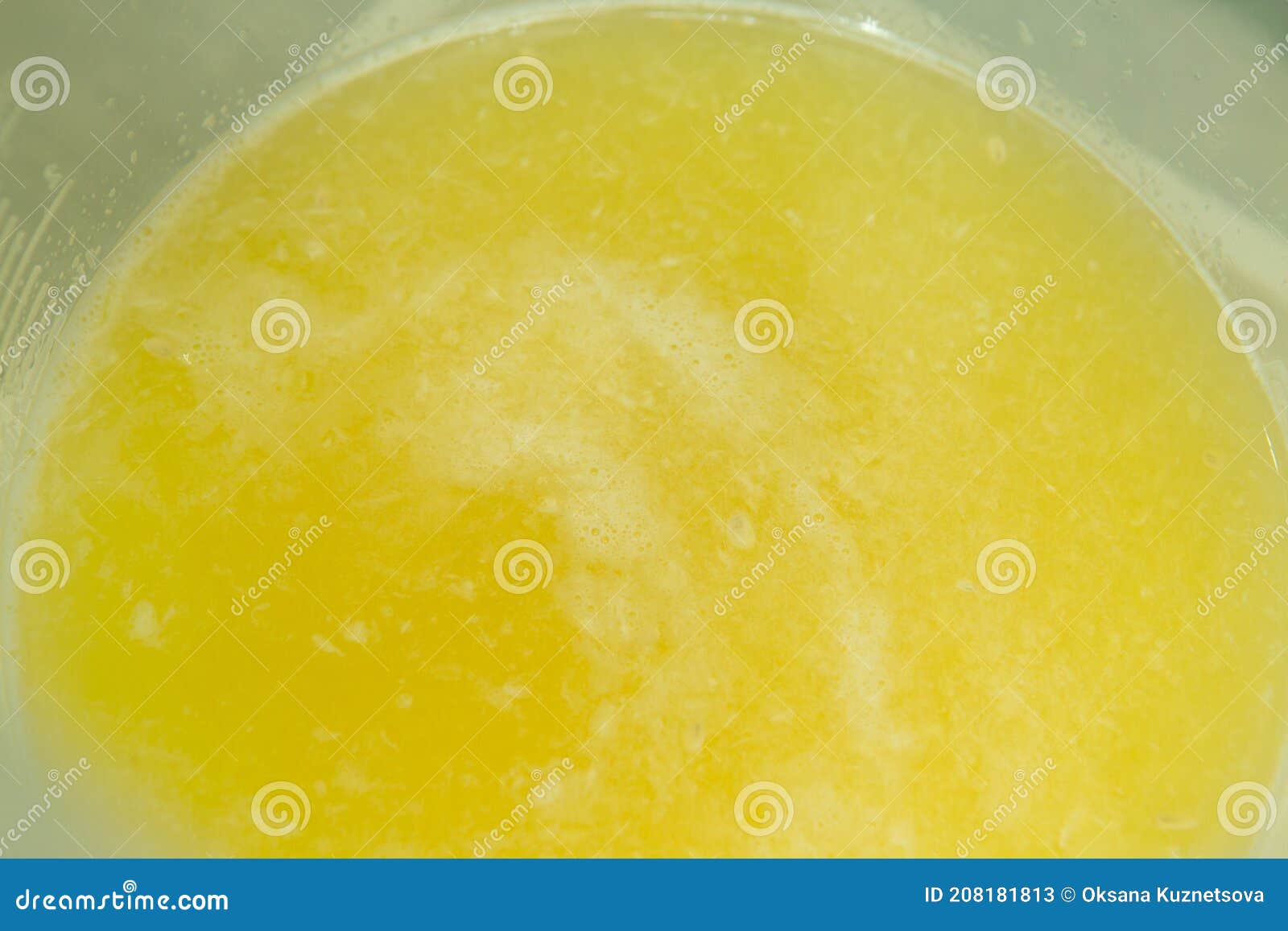 Freshly Squeezed Lemon Juice in a Container Stock Image - Image of food ...