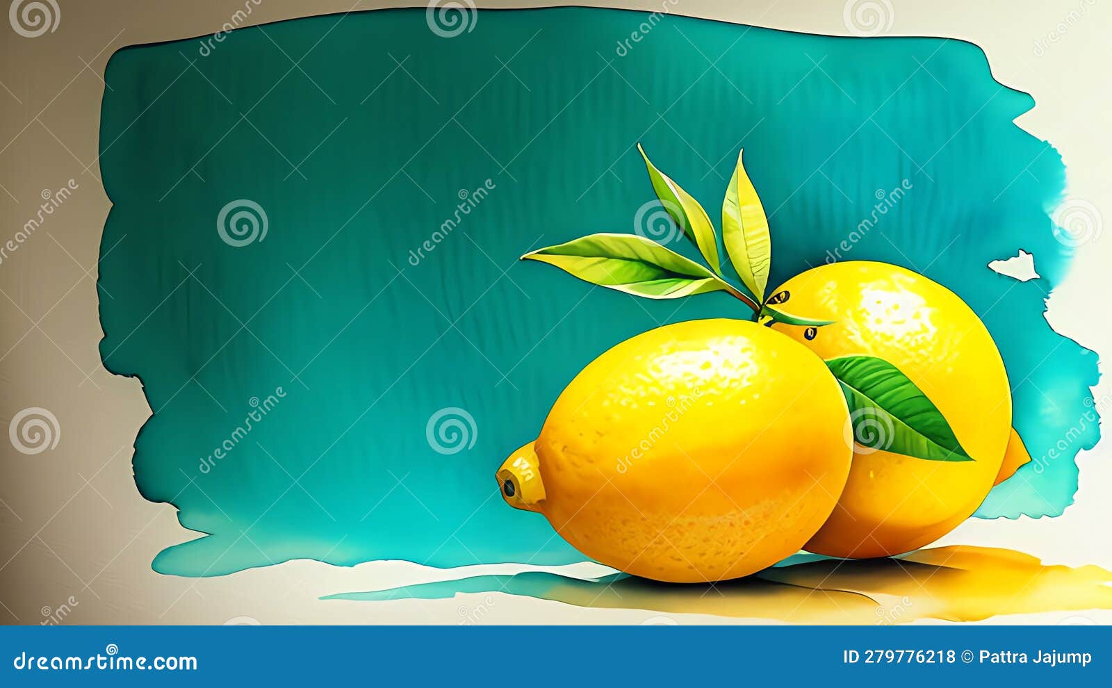 Lemon at Backgrounds. Generative Ai Stock Illustration - Illustration ...