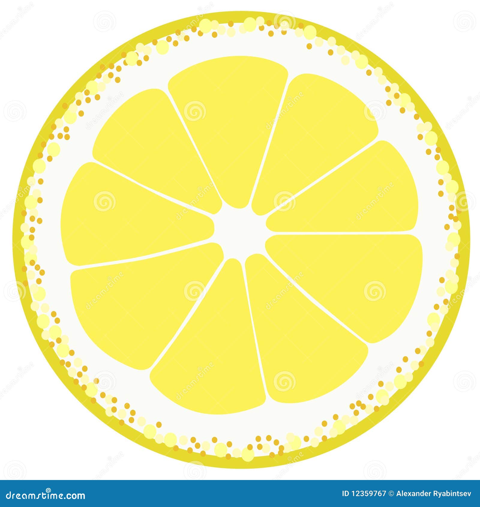 Lemon bit stock illustration. Illustration of color, colored - 12359767