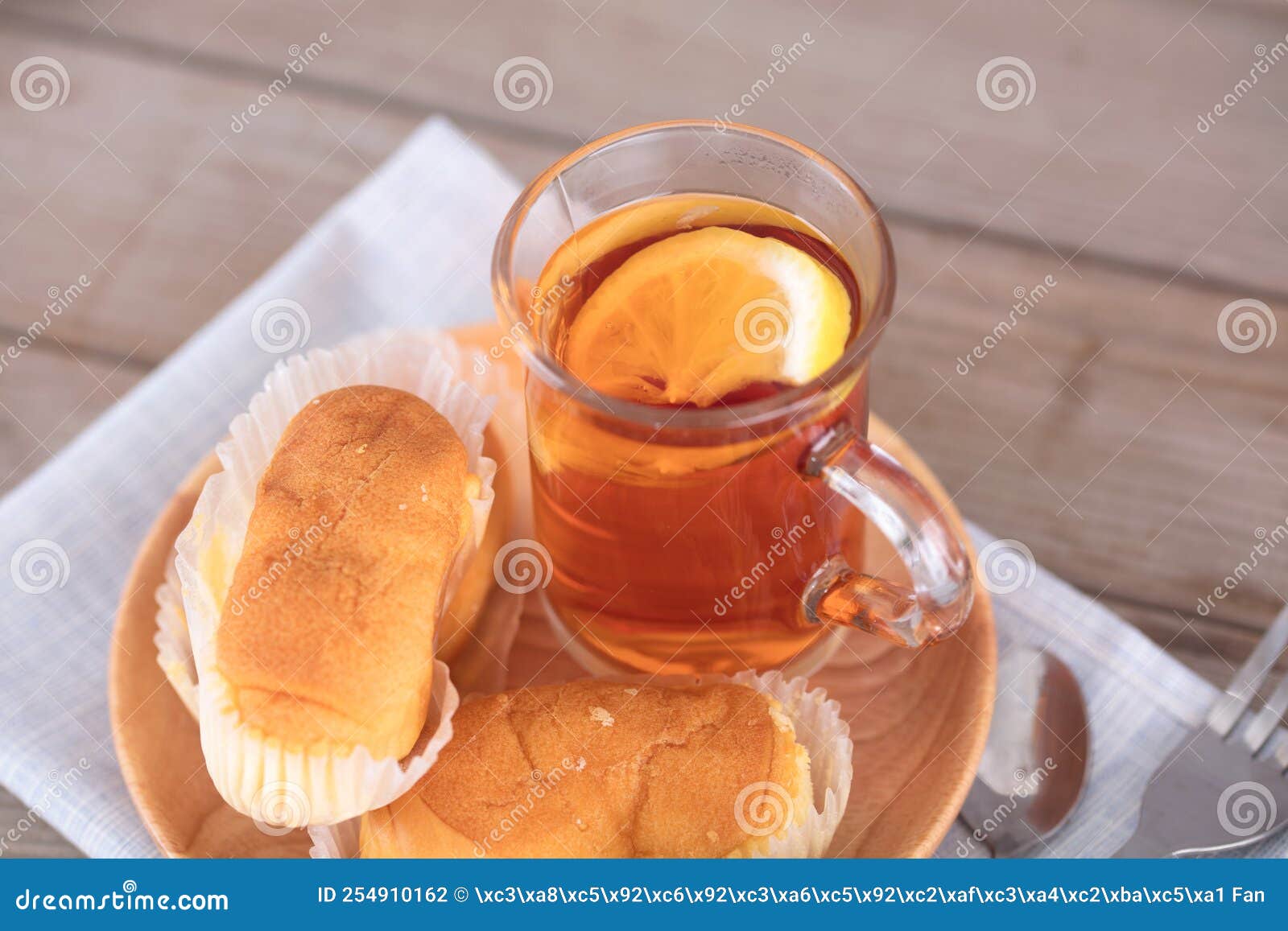 Lemon Black Tea and Refreshments Stock Photo - Image of refreshing ...