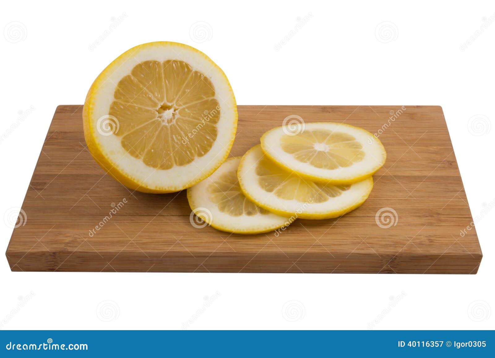 Lemon on a board stock image. Image of lemon, fruit, board - 40116357