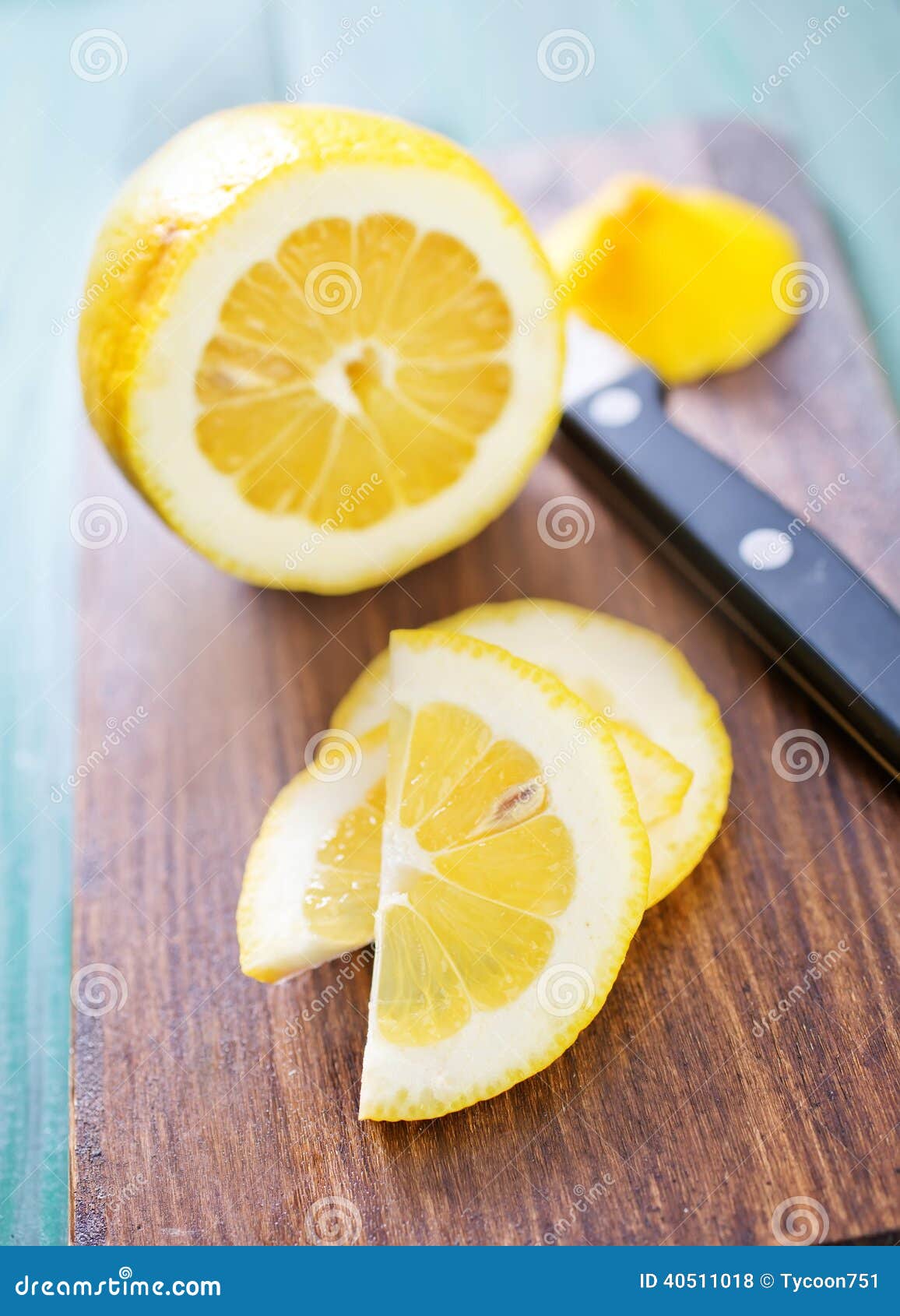 Lemon on board stock photo. Image of table, ripe, slice - 40511018