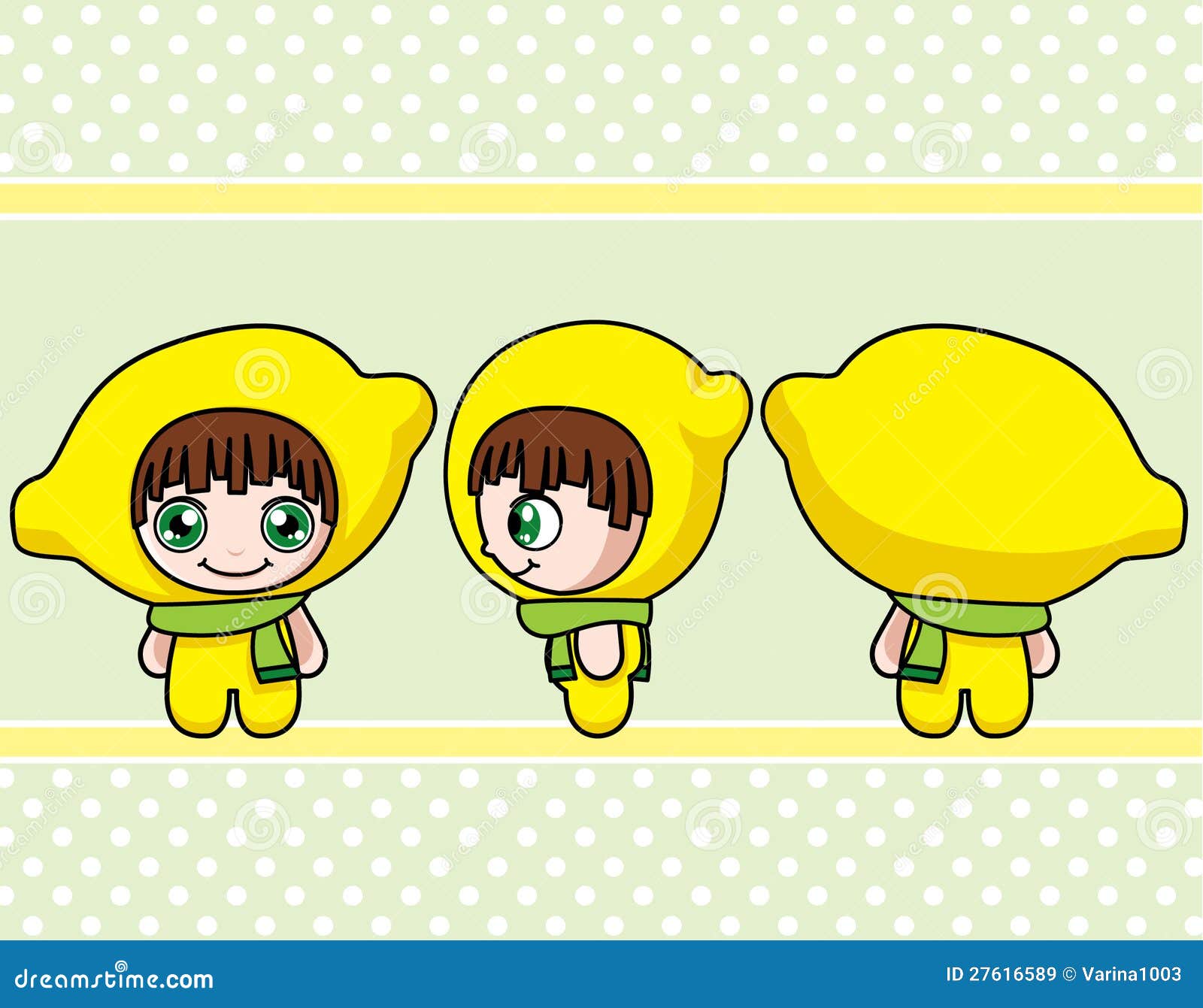 Lemon boy stock vector. Illustration of fruit, cute, yellow - 27616589