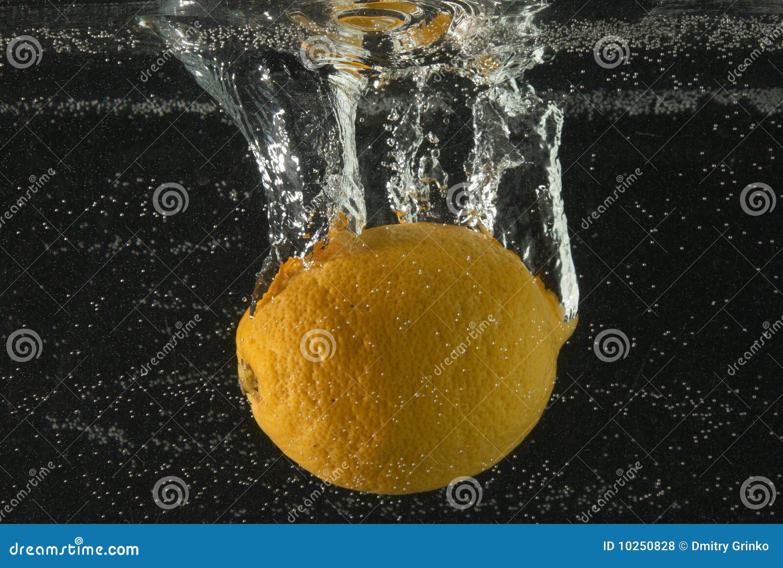 Lemon with bubbles stock photo. Image of food, close - 10250828