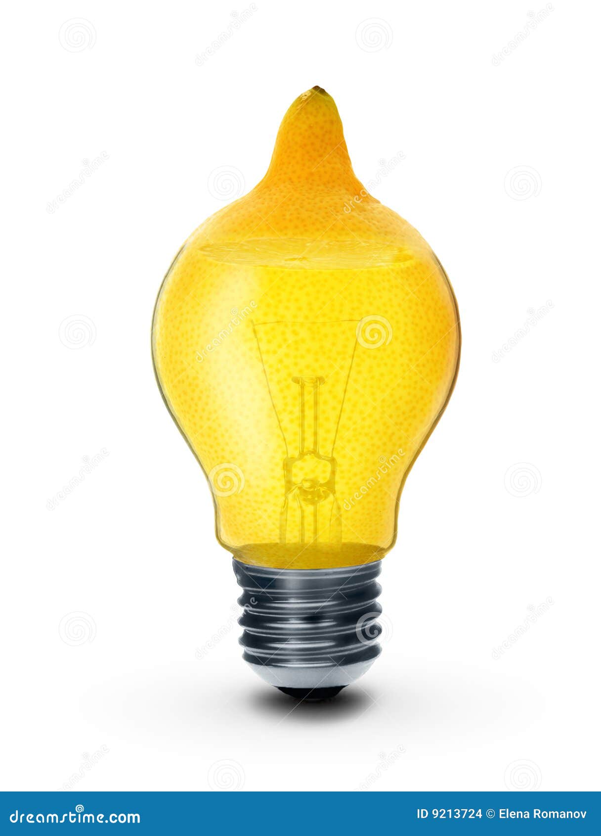 Lemon Battery Light Bulb