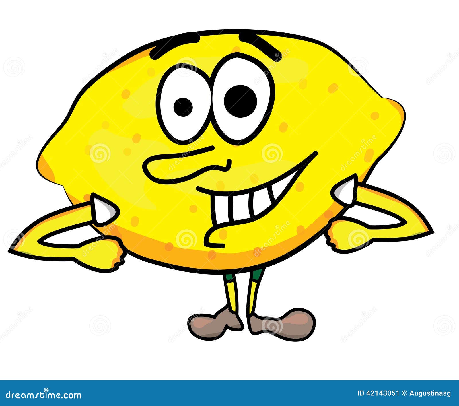 Lemon cartoon character stock illustration. Illustration of lemon ...