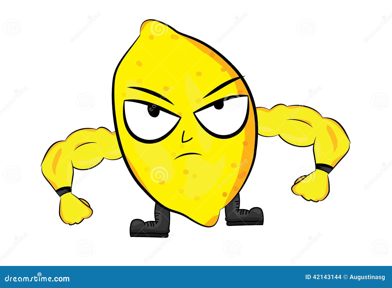 Lemon Cartoon Character Stock Illustration - Image: 42143144