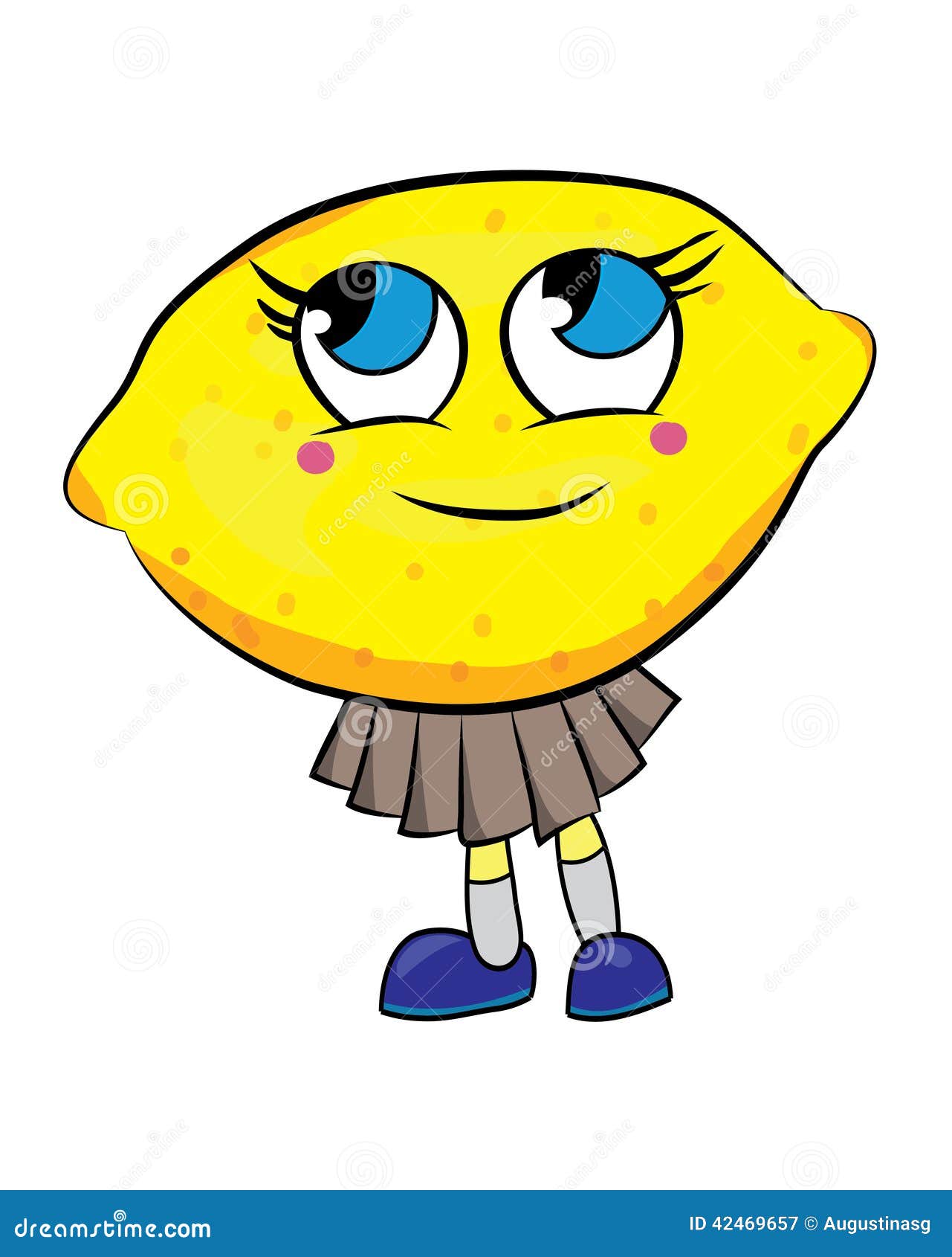 Lemon cartoon character stock illustration. Illustration of background ...