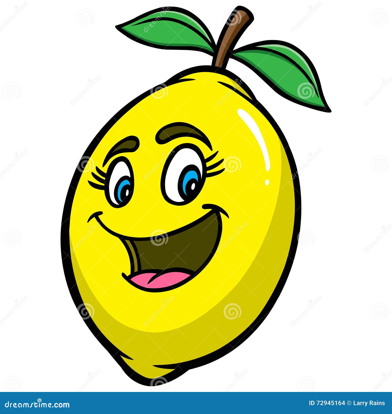 Lemon Cartoon stock vector. Illustration of freshness - 72945164